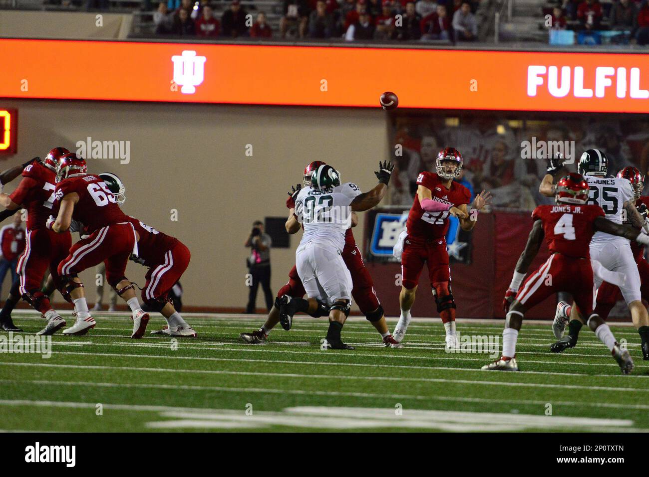 01 October 2016 | Indiana University Hoosiers Quarterback Richard Lagow ...