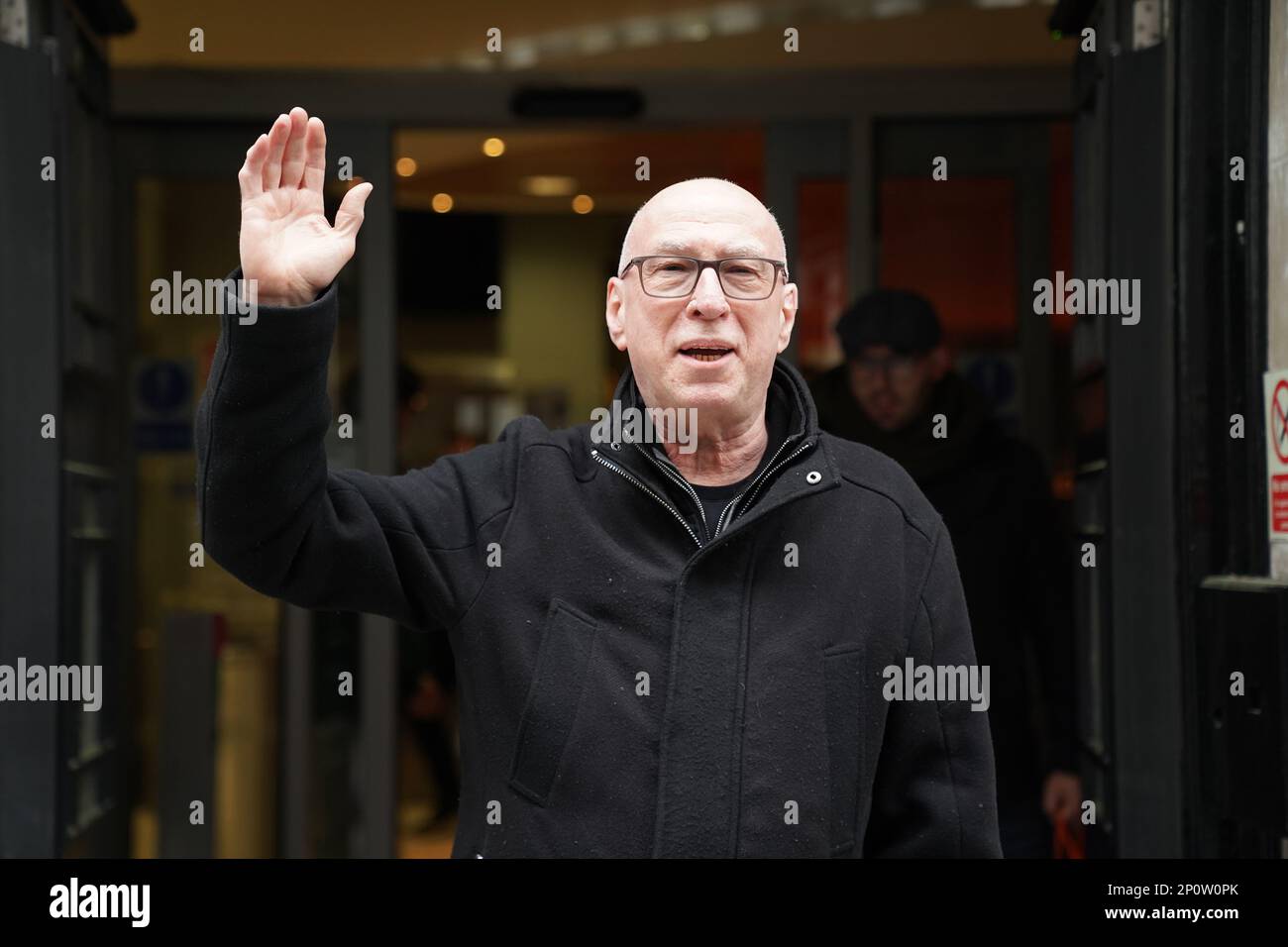 Scottish veteran broadcaster Ken Bruce leaving BBC Wogan House in London, after his last day ...