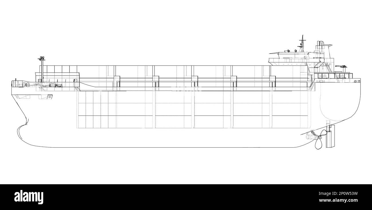 Cargo ship with containers Stock Photo - Alamy