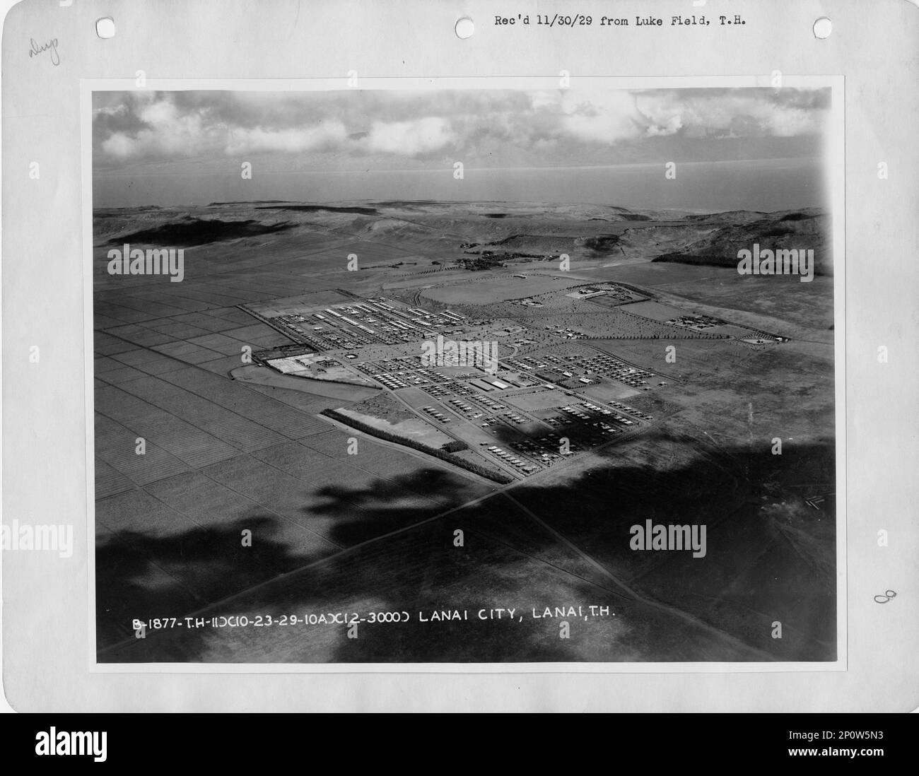 Hawaii - Lanai Island, Aerial Photograph Stock Photo - Alamy