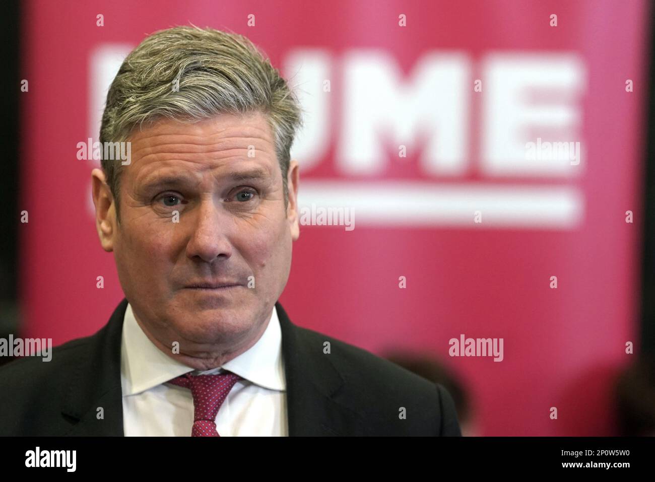 Labour leader Sir Keir Starmer delivers a speech for the Hume ...