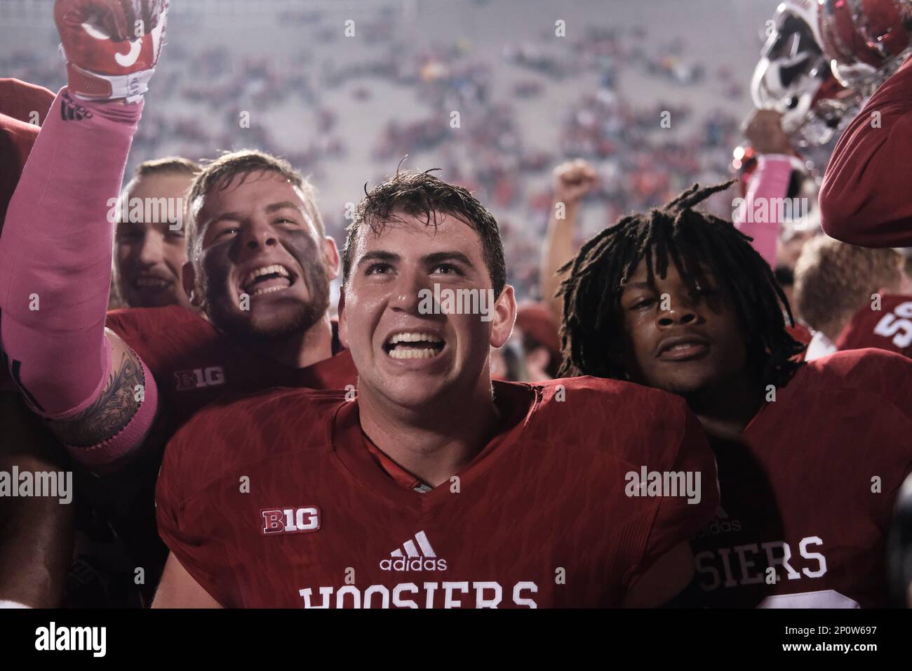 Indiana offensive lineman Nick Ramacca (61) as Michigan State played ...