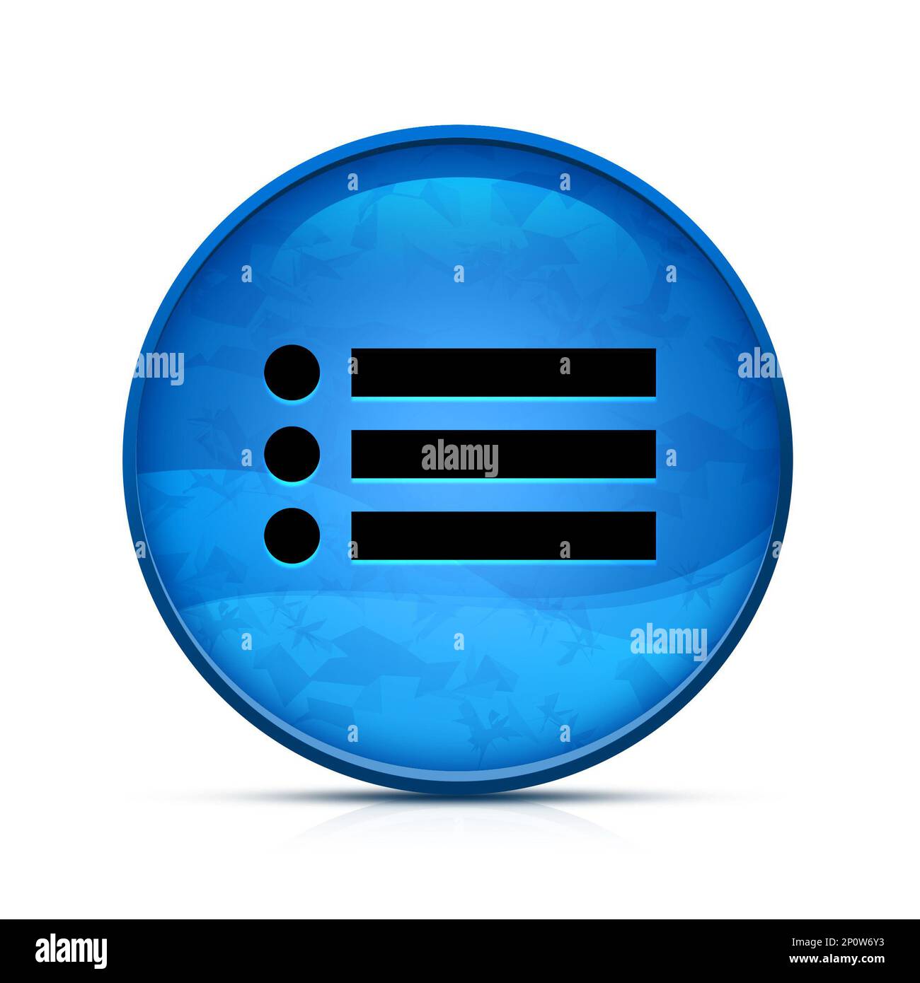 Checklist icon glossy blue round hi-res stock photography and images ...