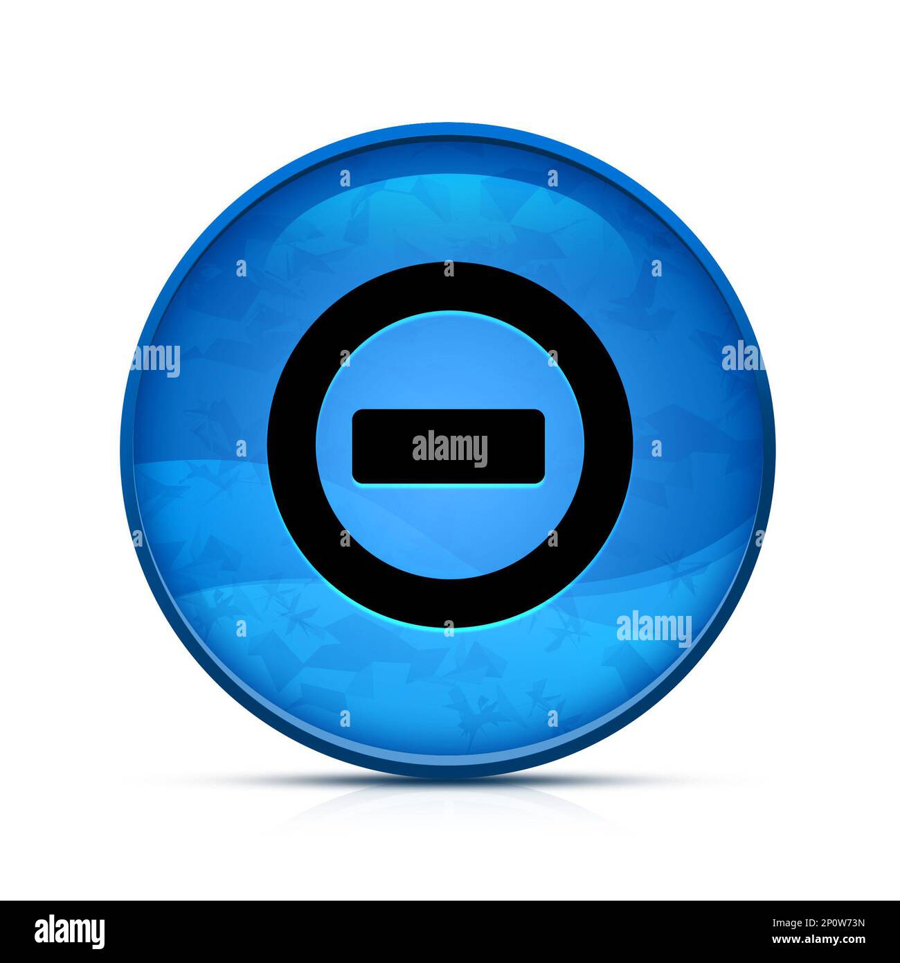 ERROR icon on classy splash blue round button Stock Photo - Alamy
