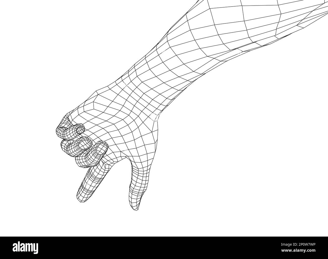 Human hand point with finger Stock Photo - Alamy