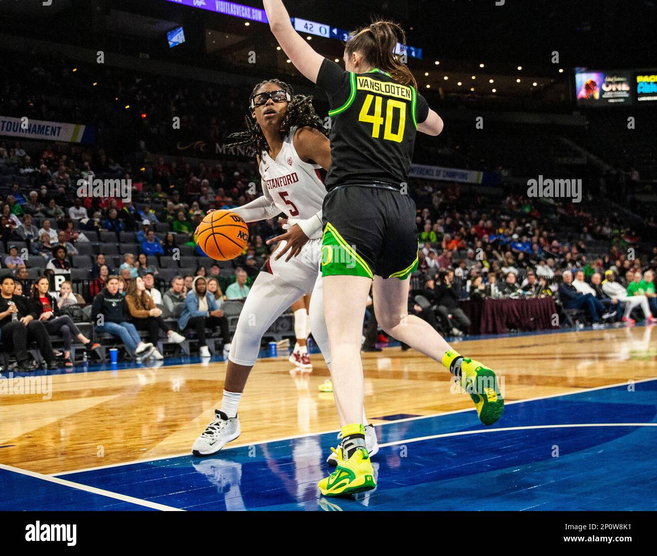 LasVegas, NV, USA. 02nd Mar, 2023. A. Stanford forward Francesca Belibi ...