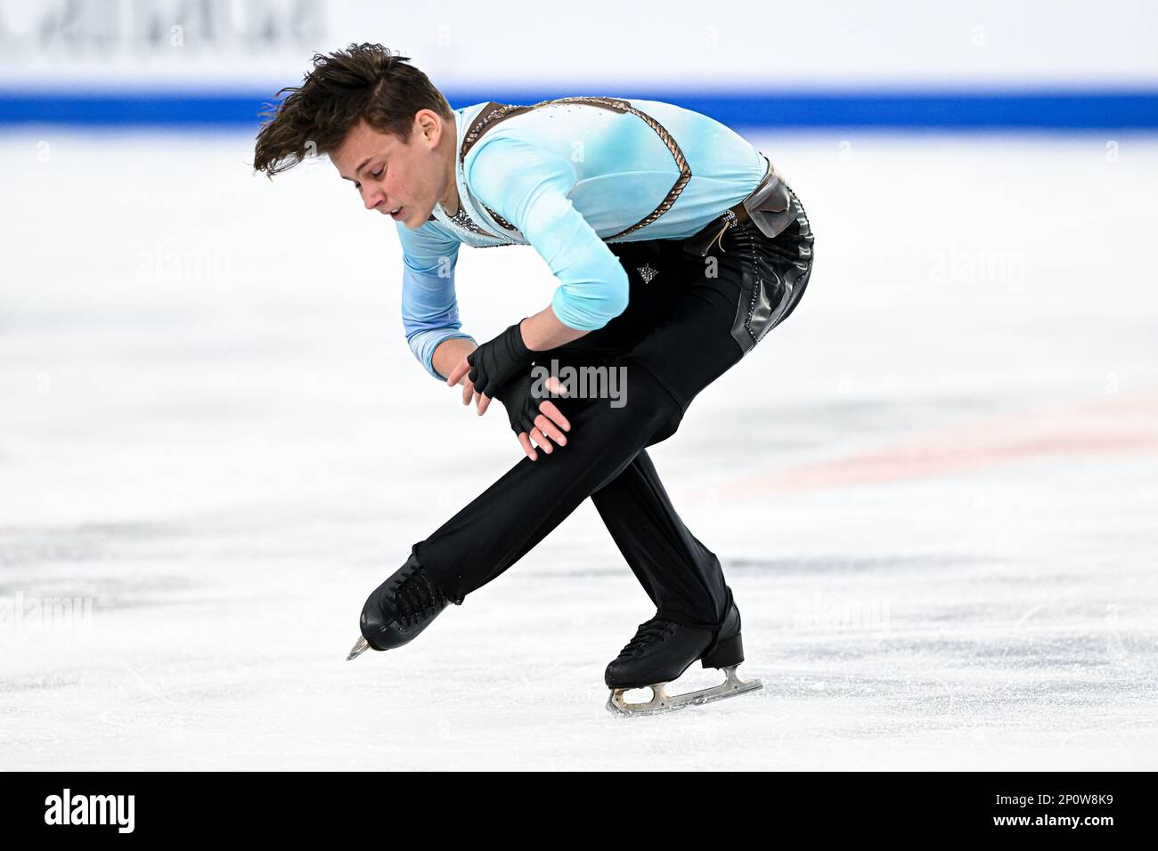 Calgary, Canada. 02/03/2023, Lev VINOKUR (ISR), during Junior Men Short ...