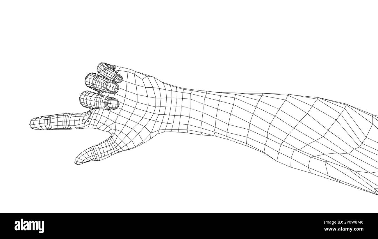 Human hand point with finger Stock Photo - Alamy