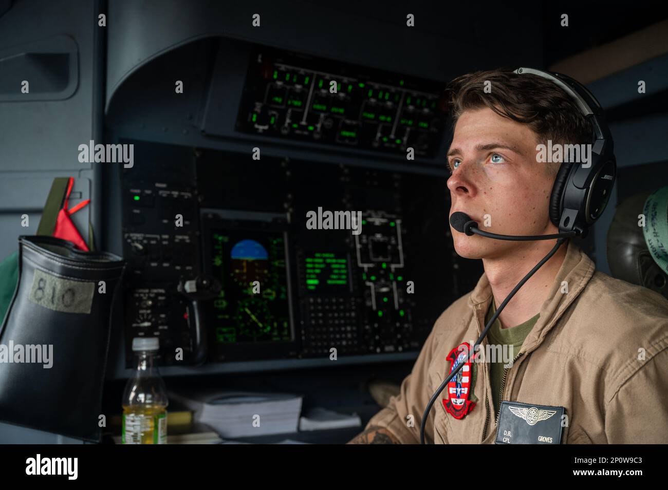 U.S. Marine Corps Cpl. Daniel Groves, Marine Aerial Refueler Transport ...