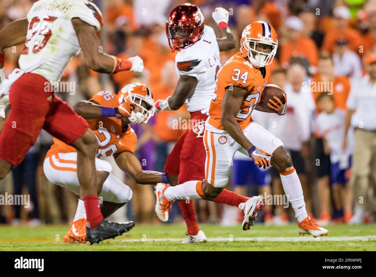 Clemson wide receiver Ray-Ray McCloud (34) during the NCAA college ...