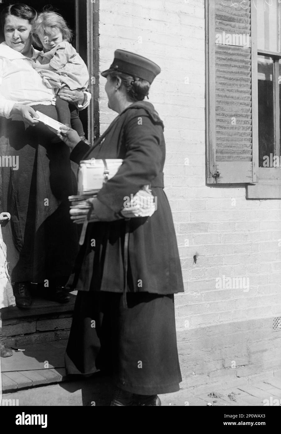 Mrs. Parmlee Campbell, I.E.Permelia, Woman Mail Carrier - Delivering ...