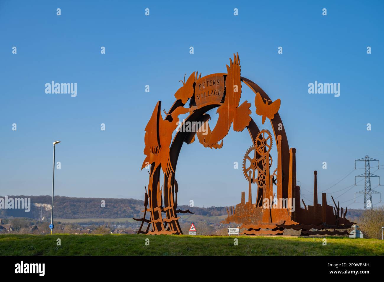 Peters village, Near Wouldham Kent Stock Photo - Alamy