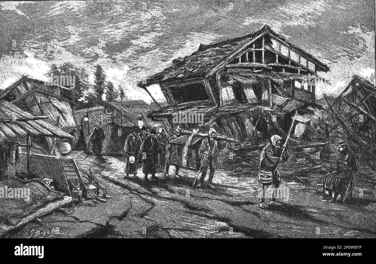 ''The Great Earthquake in Japan; Views at The Scene of the Disaster, a ...