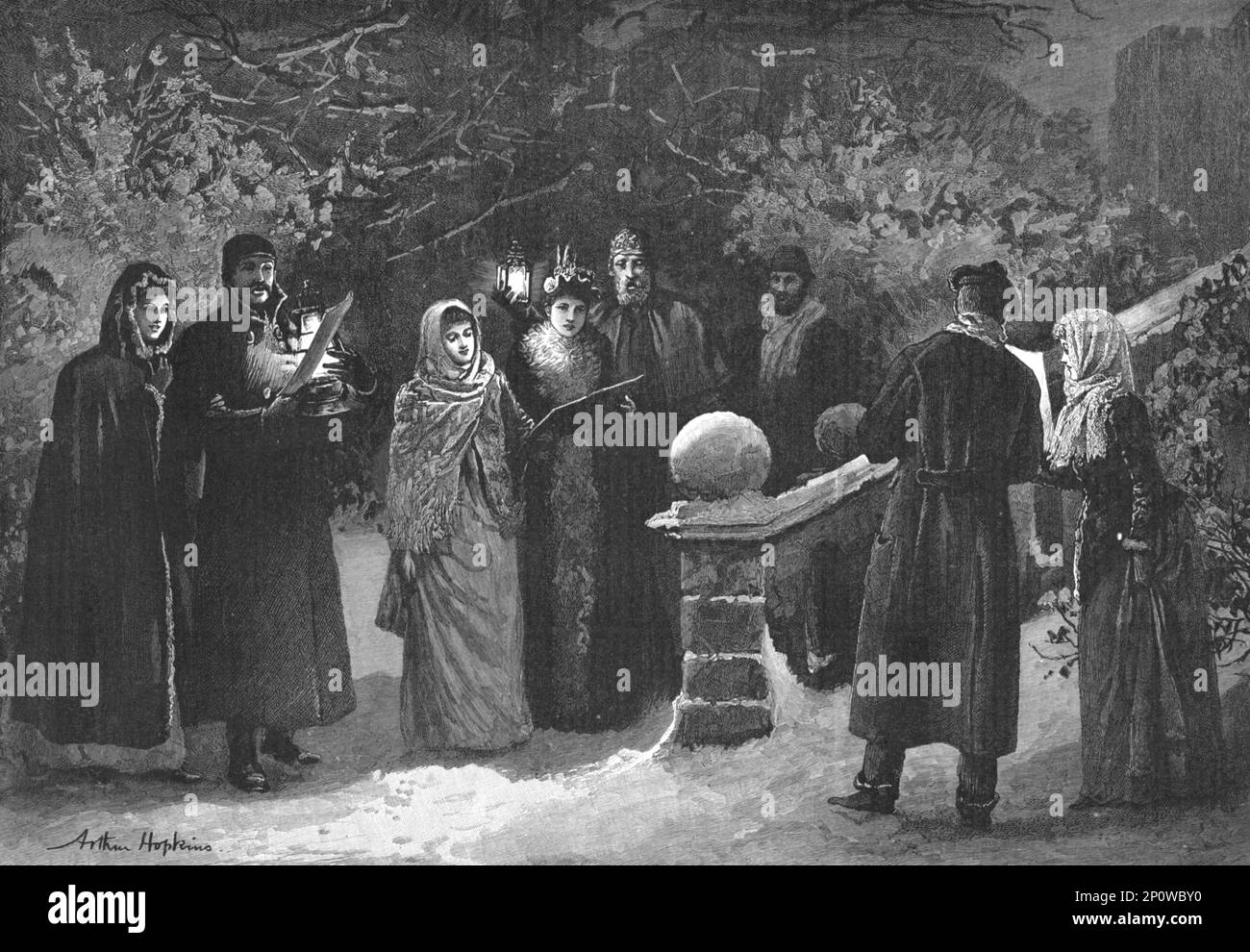 Victorian country house party Black and White Stock Photos & Images - Alamy