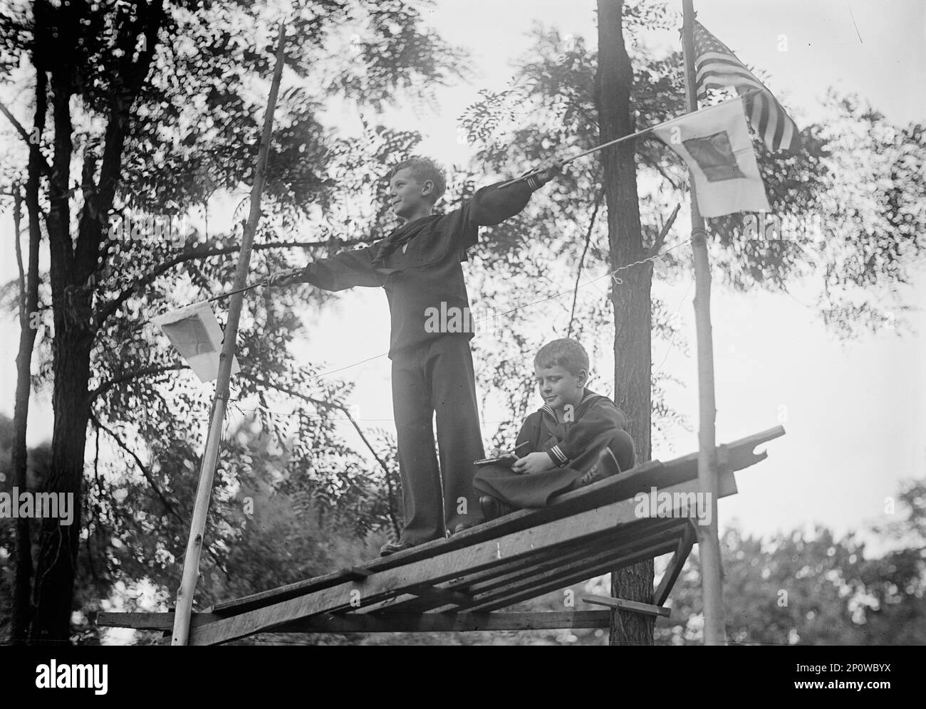 Frank A. Daniels, Right, with Brother Jonathan Daniels, 1915. Sons of ...