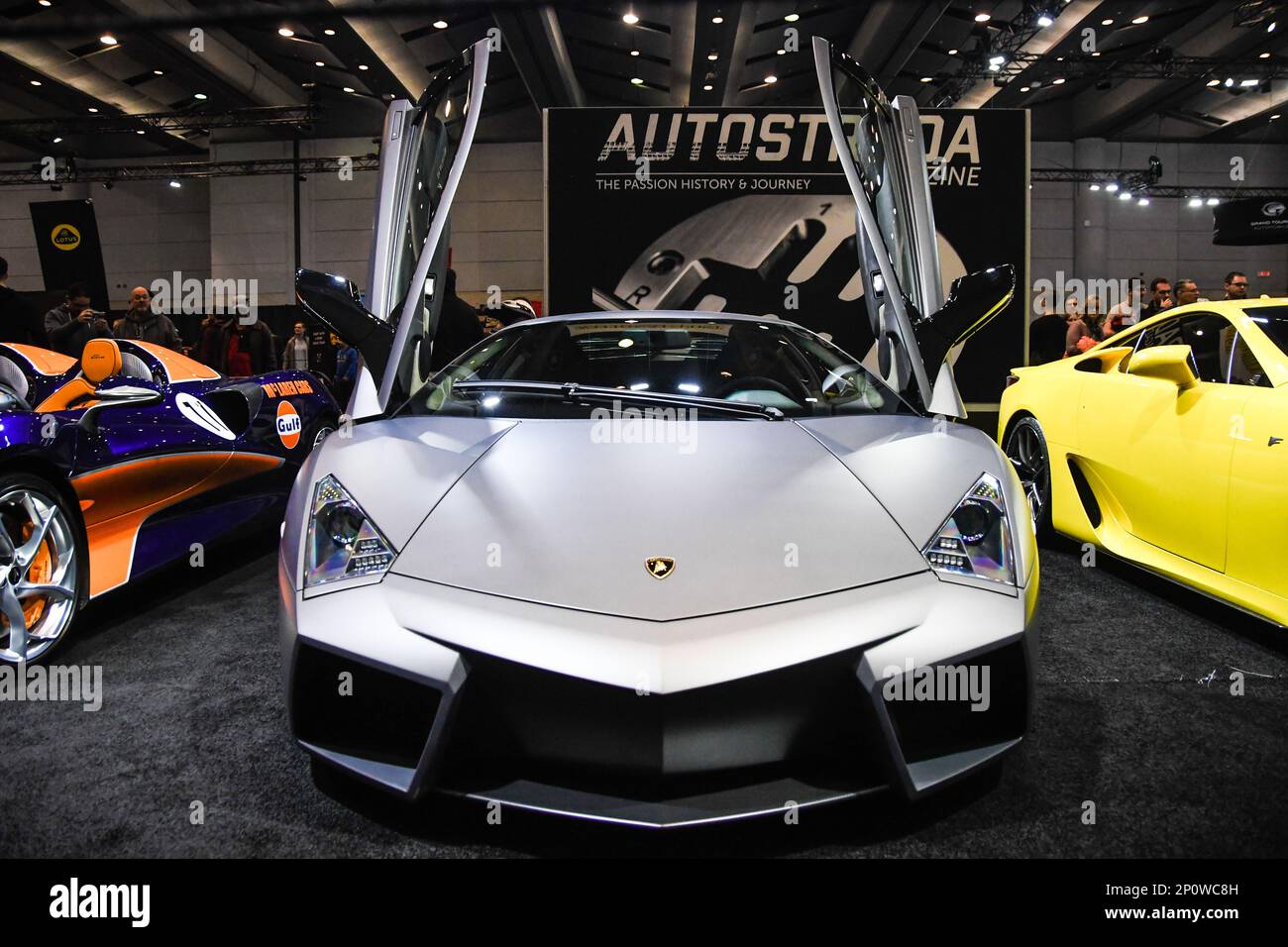 Supercars exhibited at Toronto Metro Convention Centre Stock Photo - Alamy