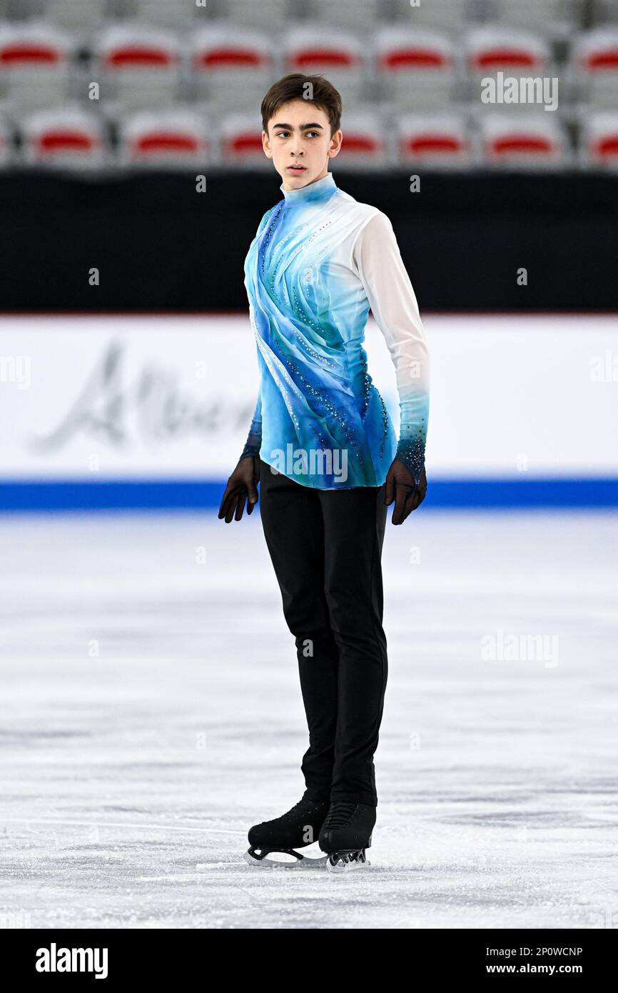 Calgary, Canada. 02/03/2023, Arlet LEVANDI (EST), during Junior Men ...