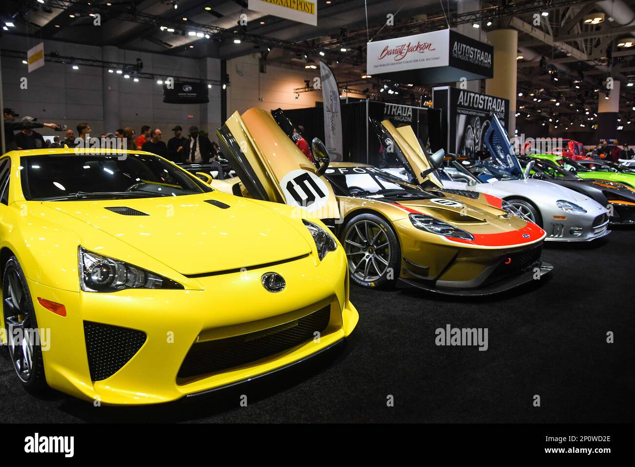 Supercars exhibited at Toronto Metro Convention Centre Stock Photo - Alamy