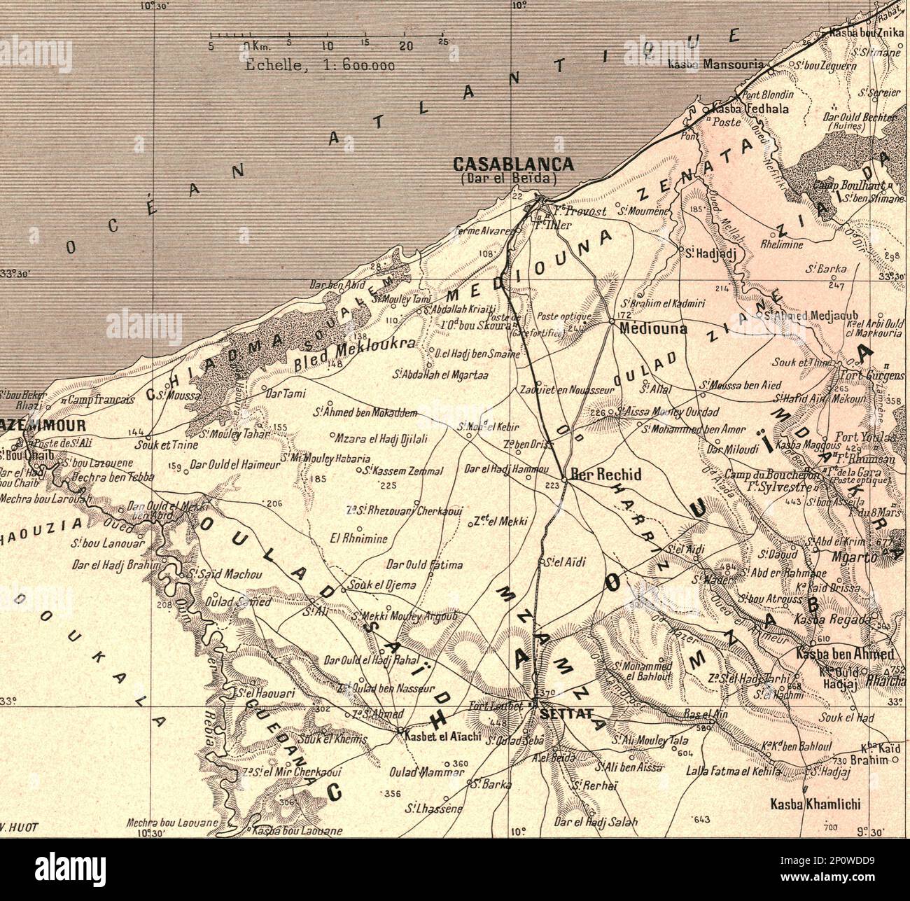 ''La Chaouia; Afrique du nord', 1914. From "Grande Geographie Bong ...