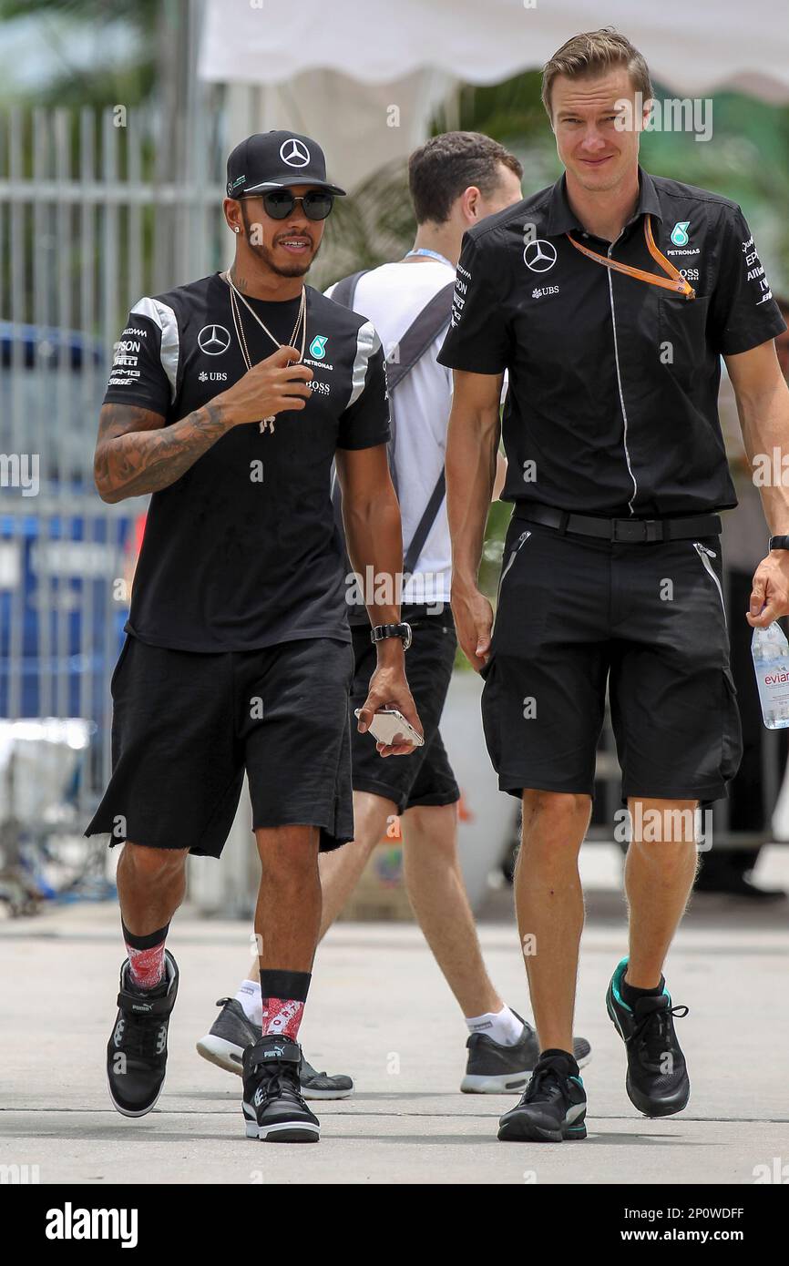01 October 2016: Lewis Hamilton of Mercedes AMG Petronas F1 Team at the ...
