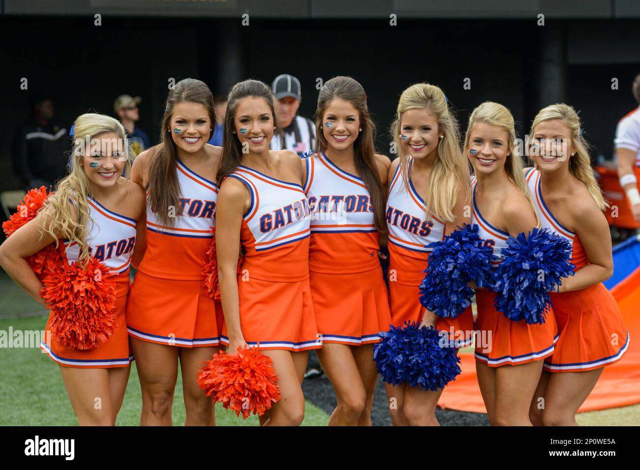 October 1, 2016 - Florida Gator Cheerleaders during the NCAA Football ...