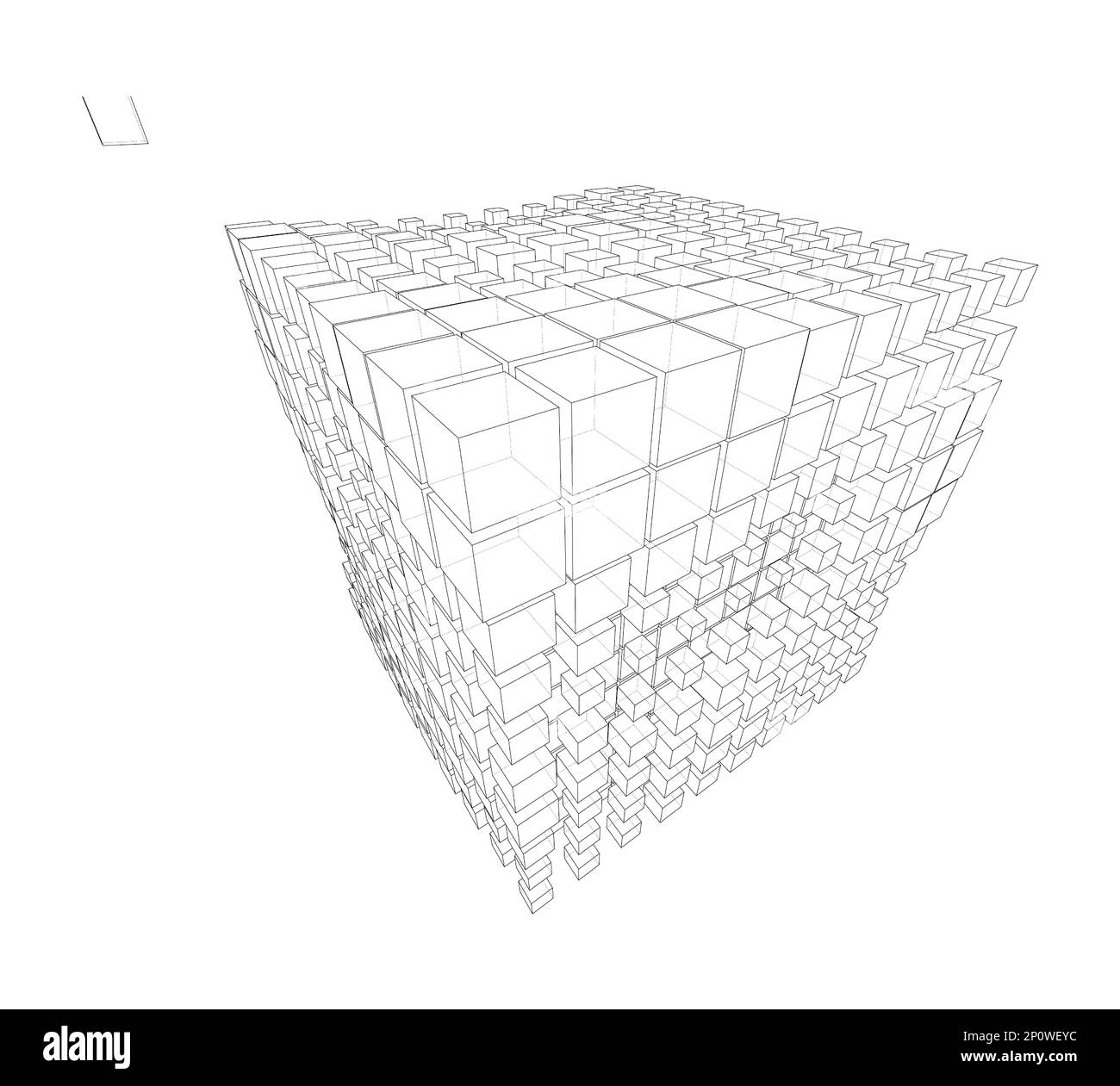 Abstract boxes background Stock Photo - Alamy