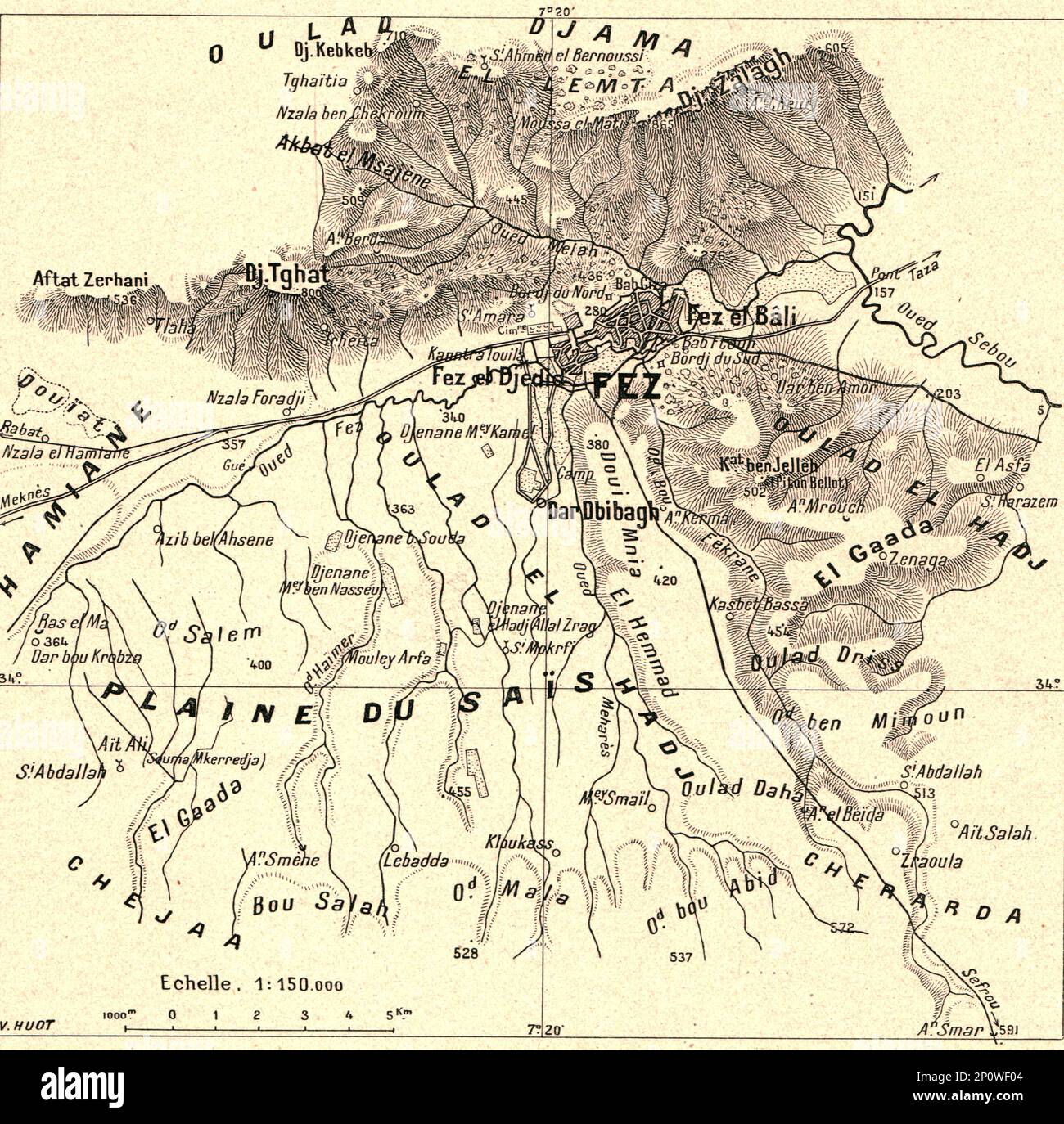 Fez map hi-res stock photography and images - Alamy