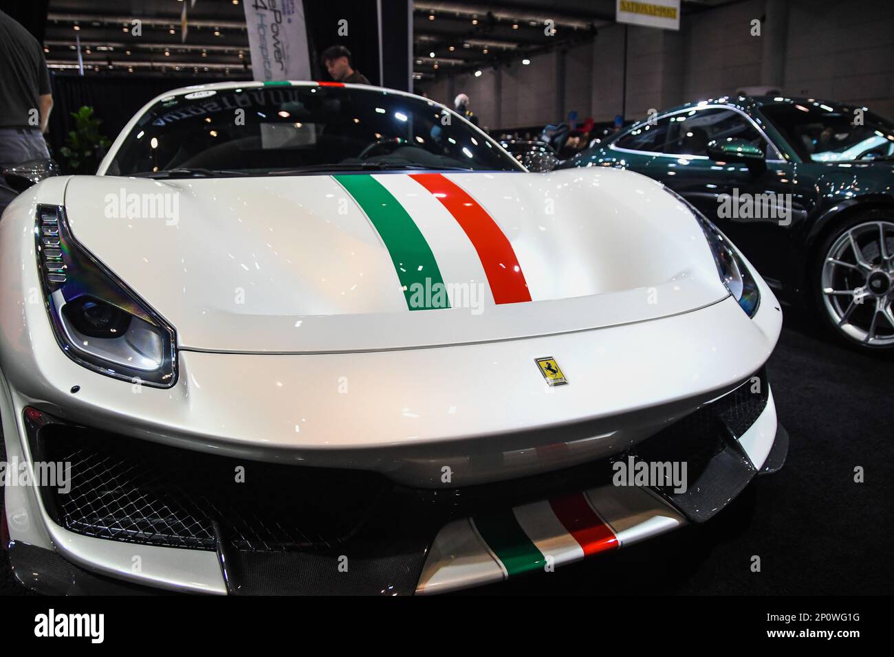 Supercars exhibited at Toronto Metro Convention Centre Stock Photo - Alamy