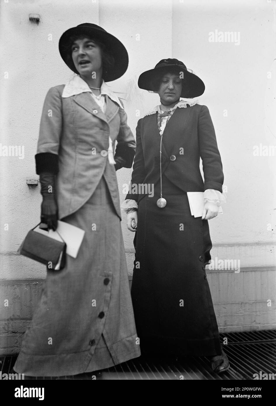 Anna V. Evans, Right, with Ollie M. Wilson, 1913 Stock Photo - Alamy