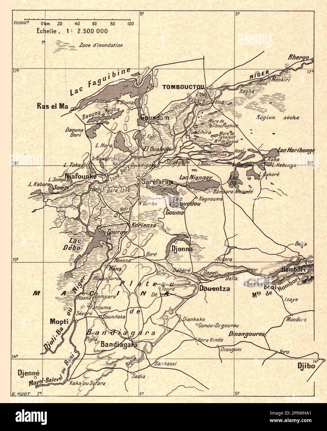 ''Delta central ou region lacustre du Niger; L'Ouest Africain', 1914 ...