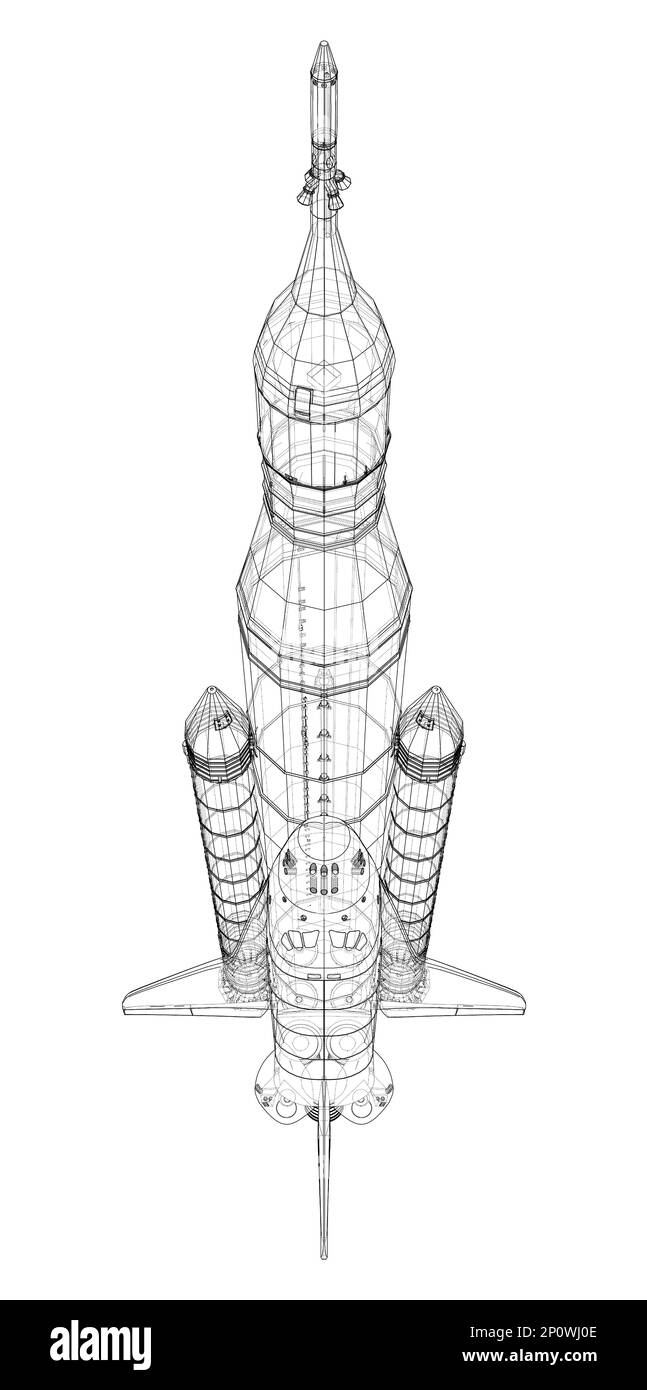 Rocket carrying space shuttle Stock Photo - Alamy