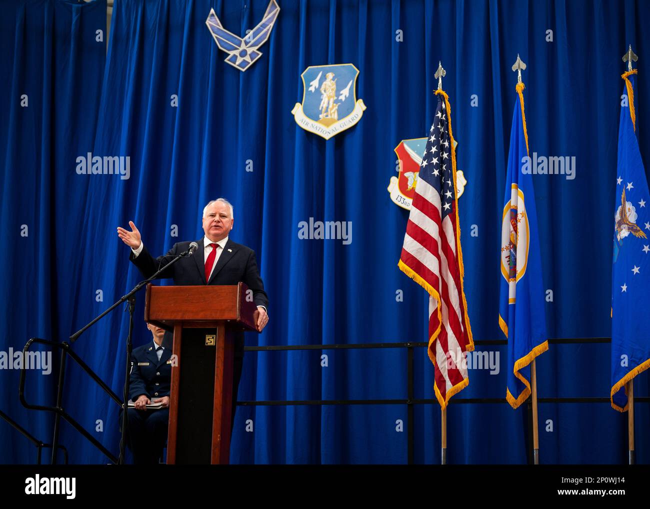 Minnesota Gov. Tim Walz remarks on the accomplishments of the 133rd ...