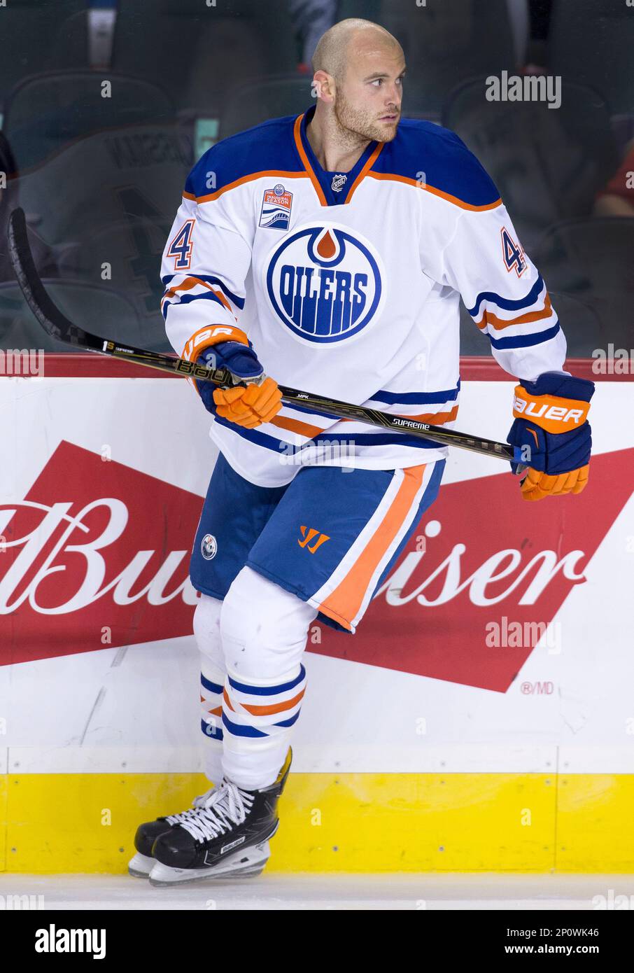 Nhl Profile Photo On Edmonton Oilers Zack Kassian At A Game Against