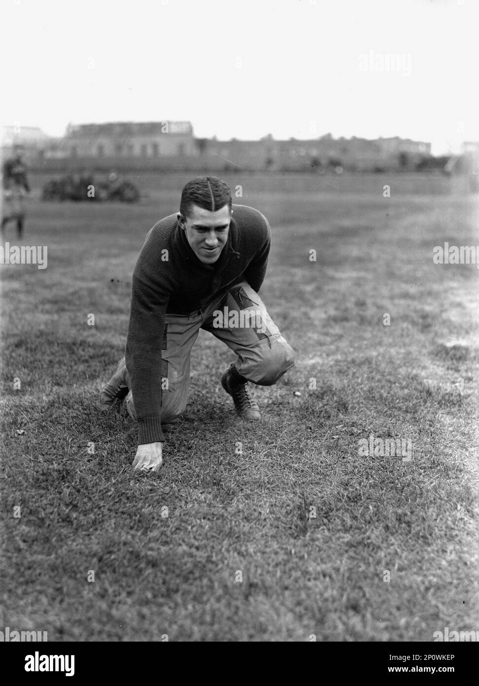 Football - Captain Edward Mahon of Howard Team, 1917 Stock Photo - Alamy