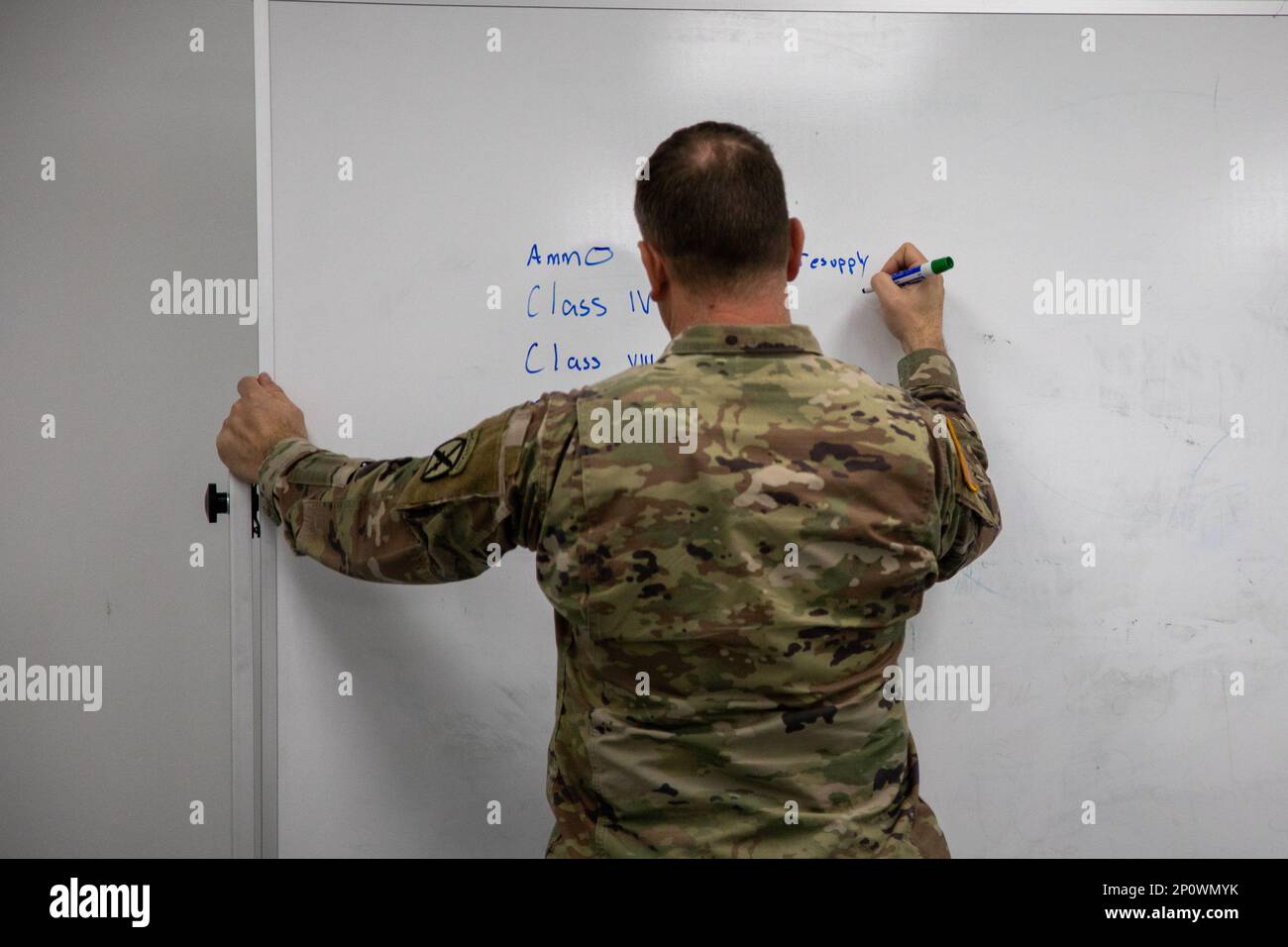 A leader with the 10th Mountain Division Sustainment Brigade writes on ...