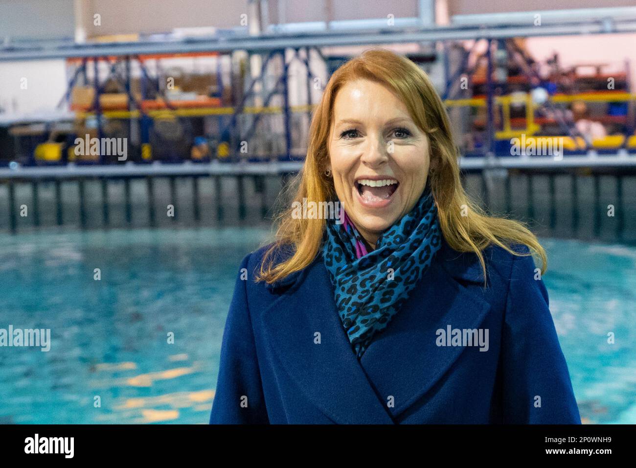 Edinburgh, Scotland, UK. 3 March 2023. Ash Regan visits FloWave Ocean ...