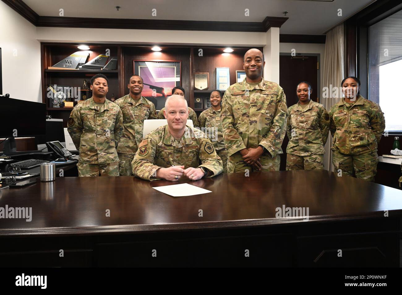 Colonel Daniel Diehl, 509th Bomb Wing Commander, Chief Master Sgt ...