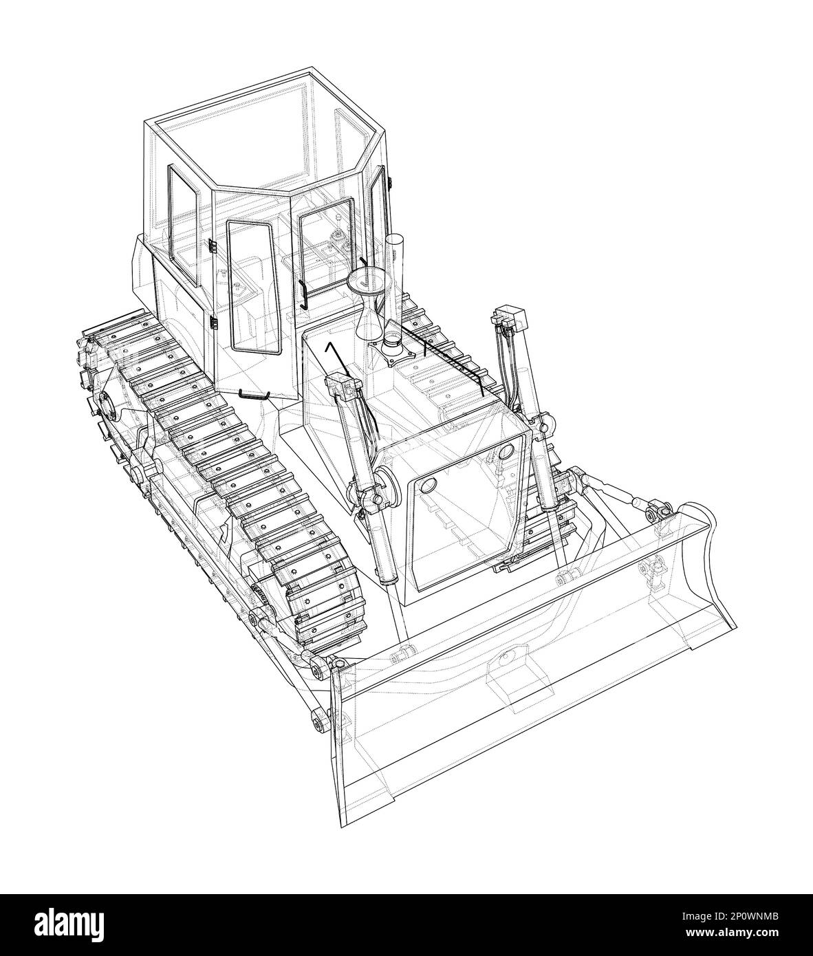 Earth mover, bulldozer Stock Photo - Alamy