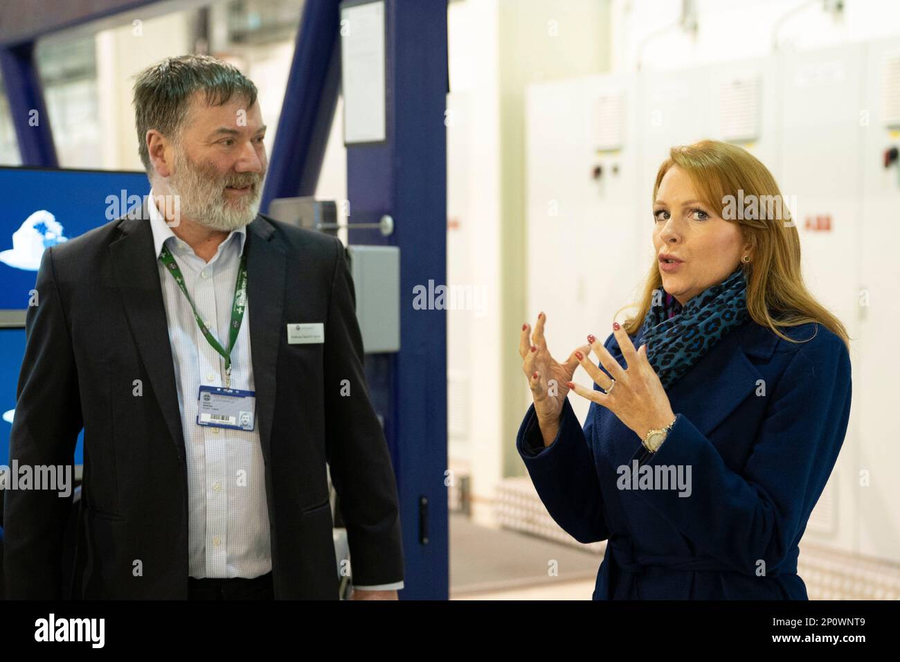 Edinburgh, Scotland, UK. 3 March 2023. Ash Regan visits FloWave Ocean ...
