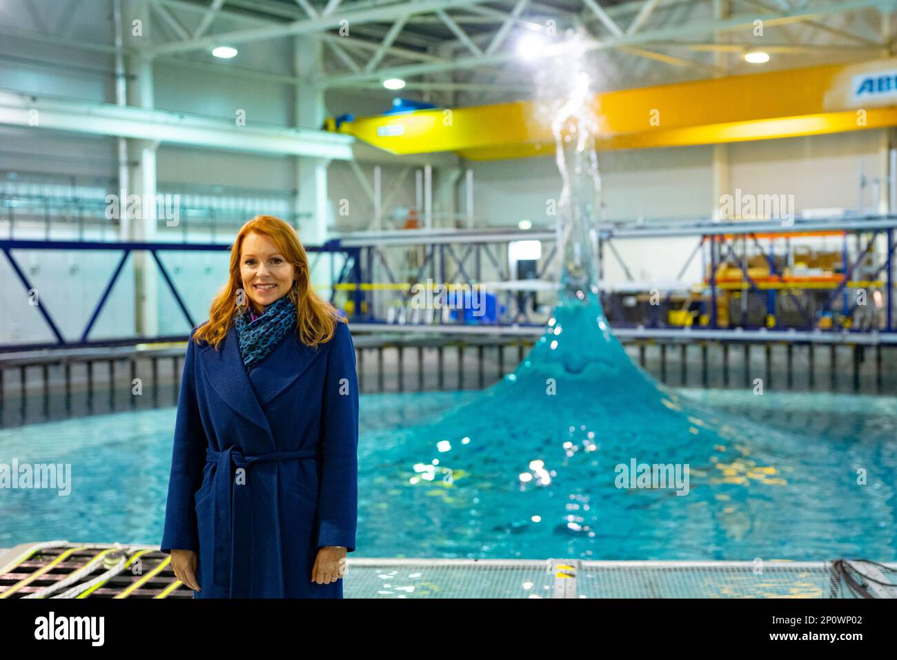 Edinburgh, Scotland, UK. 3 March 2023. Ash Regan visits FloWave Ocean ...