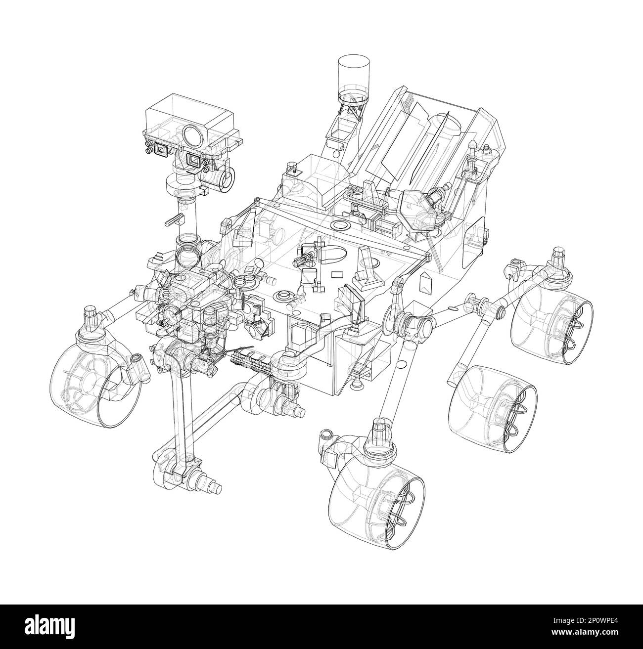 Mars surface rover Black and White Stock Photos & Images - Alamy