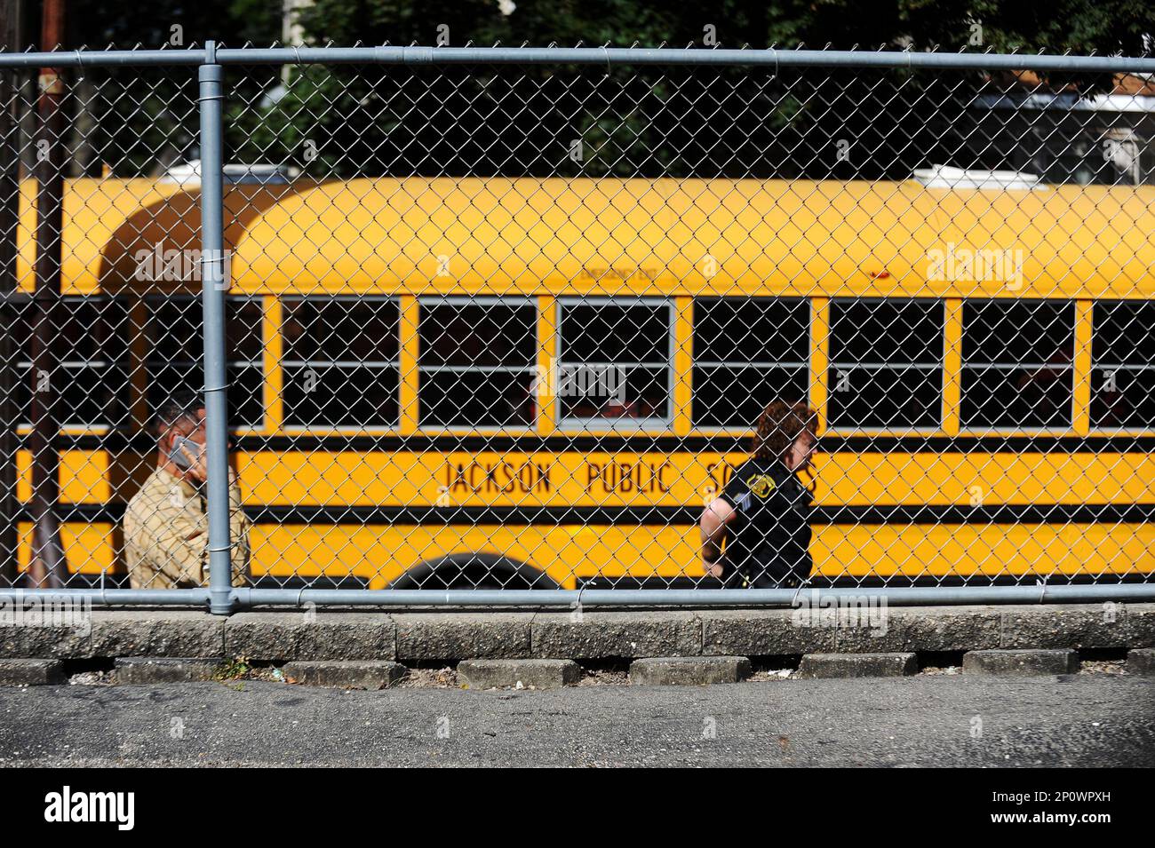 Police and rescue personnel work at the scene of a shooting on a school ...