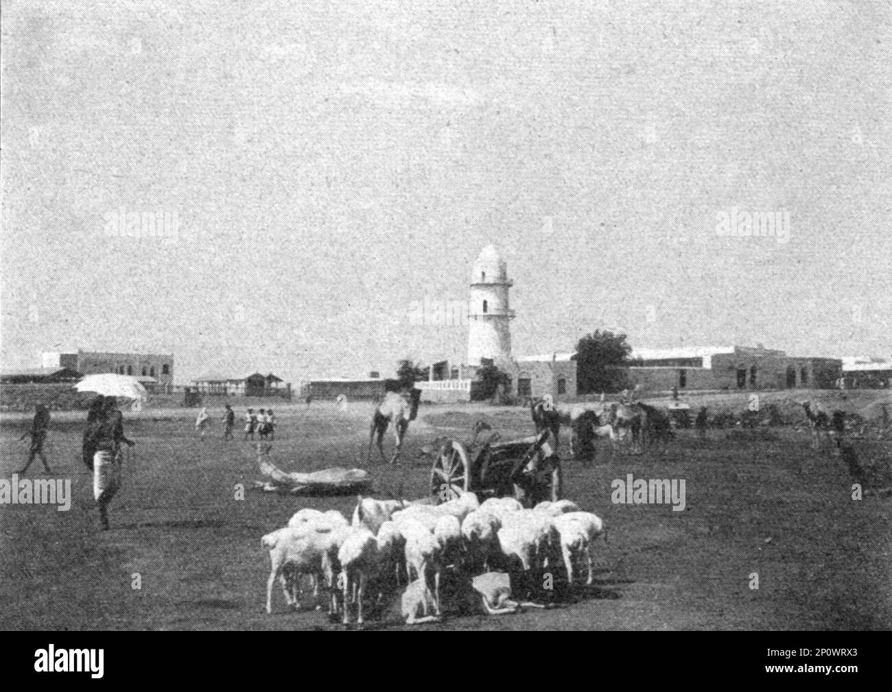 ''Place principale du village indigene de Djibouti; Le Nord-Est ...