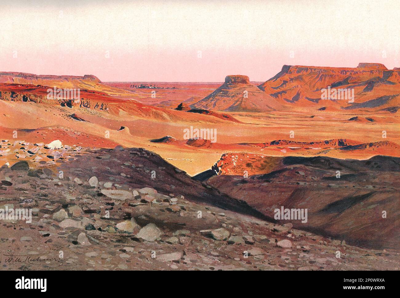 ''Dans le desert de Libye; Le Nord-Est Africain', 1914. From "Grande ...