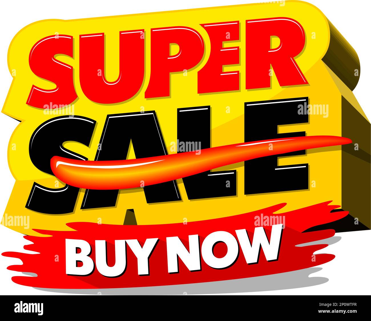 Super sale buy now banner template. Vector 3D on transparent background ...