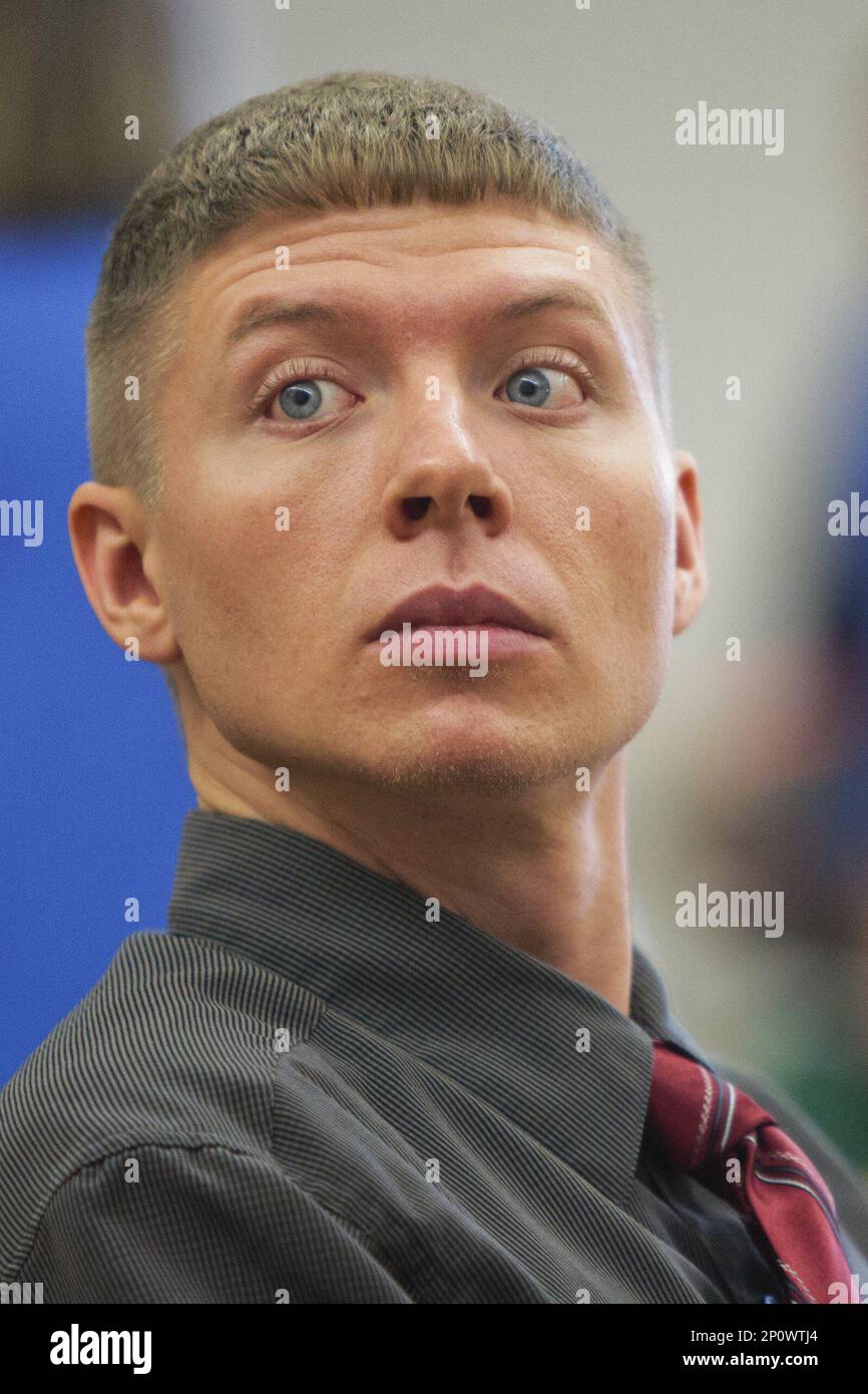 Sean Michael Phillips appears during his trial as the jury is selected ...