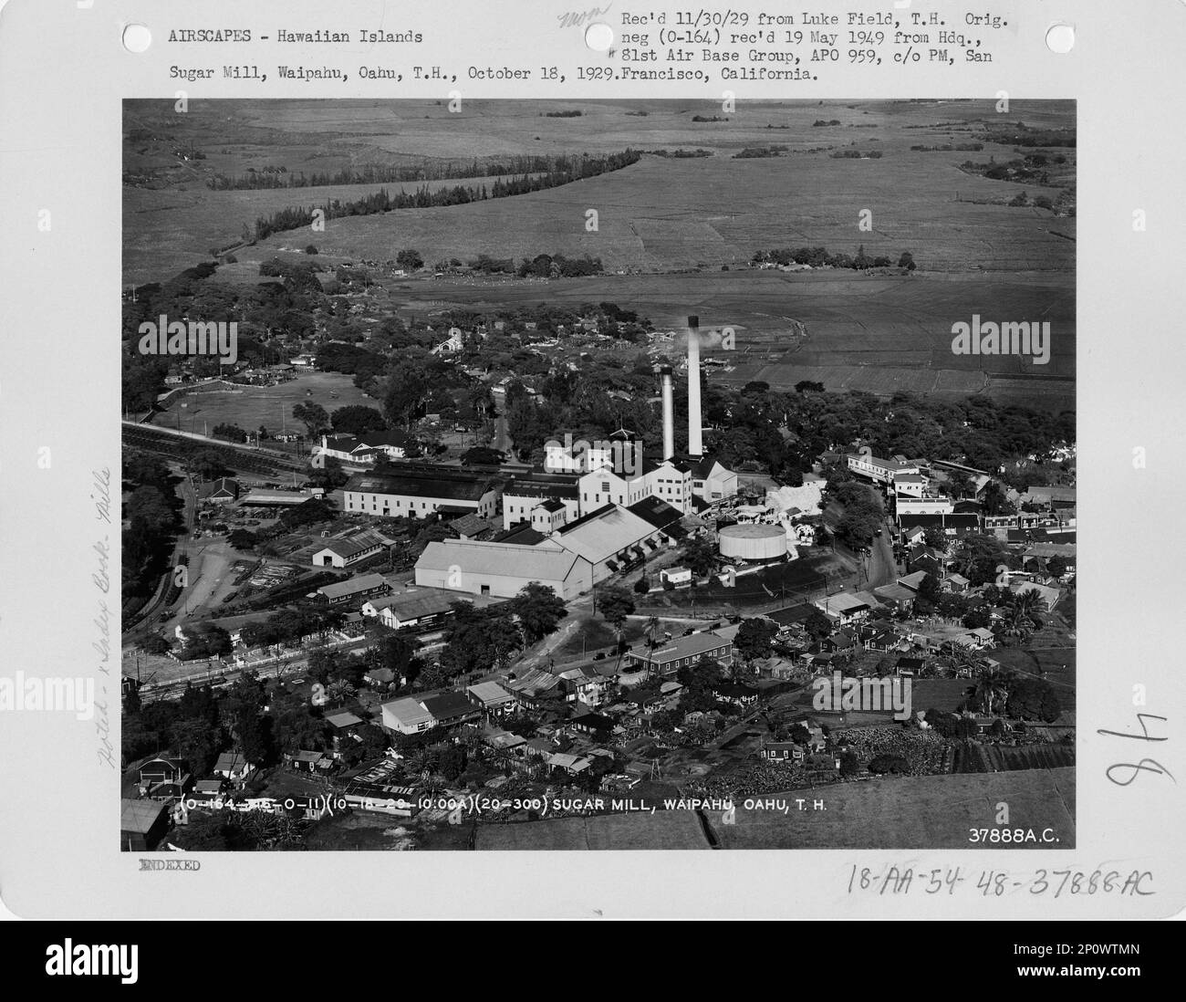 Hawaii - Waipahu, Aerial Photograph Stock Photo - Alamy