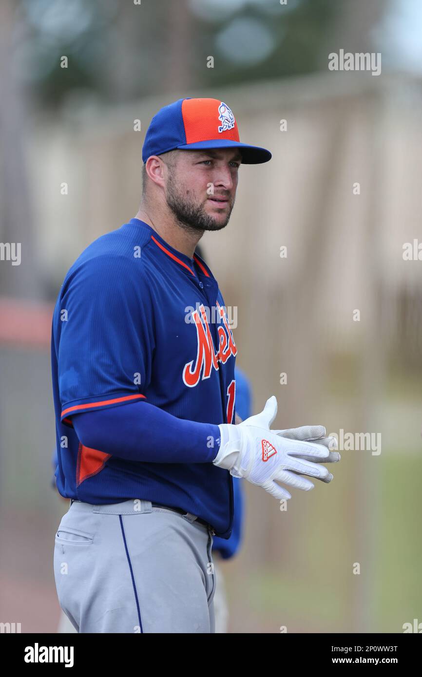 New York MetsTim Tebow practices and plays in an game at the New York ...