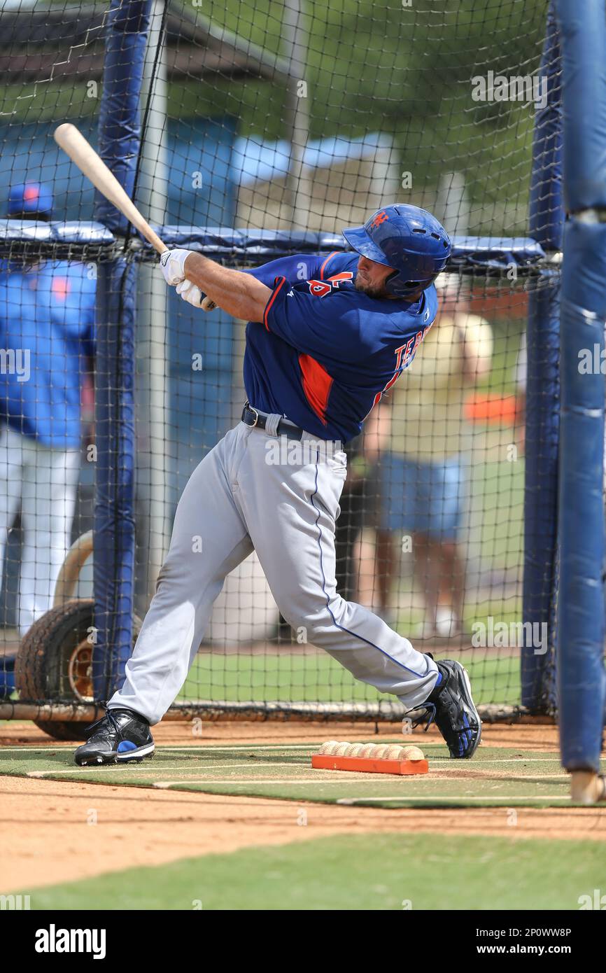 New York MetsTim Tebow practices and plays in an game at the New York ...