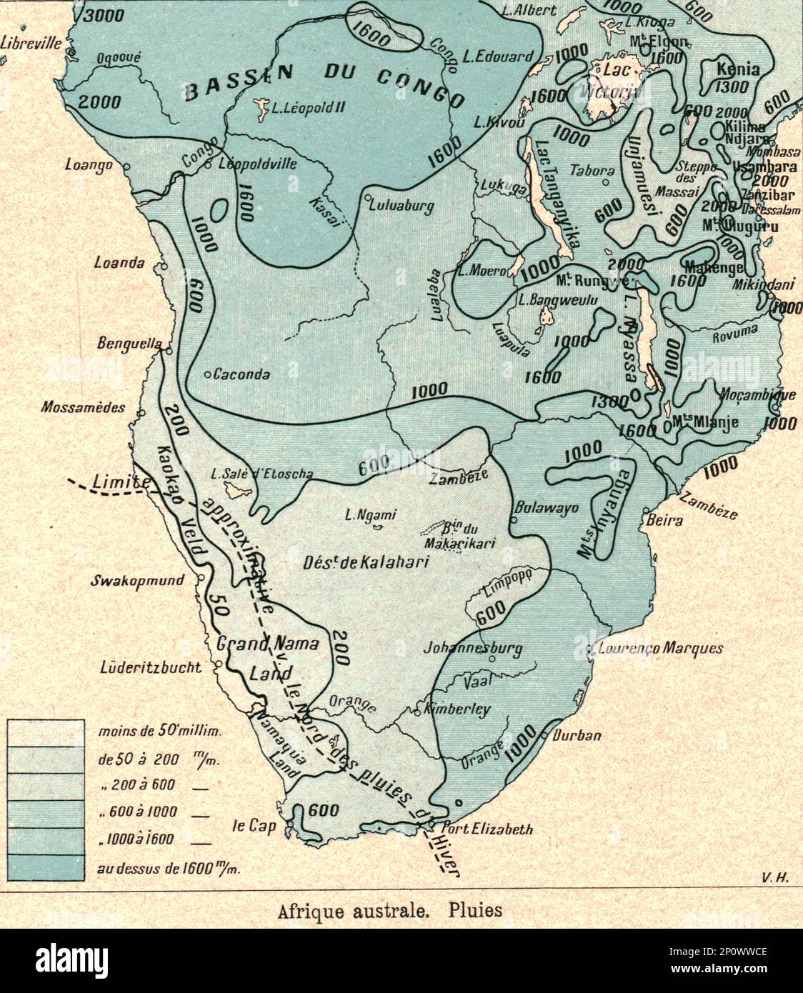 ''Afrique australe. Pluies; Afrique Australe', 1914. From "Grande ...
